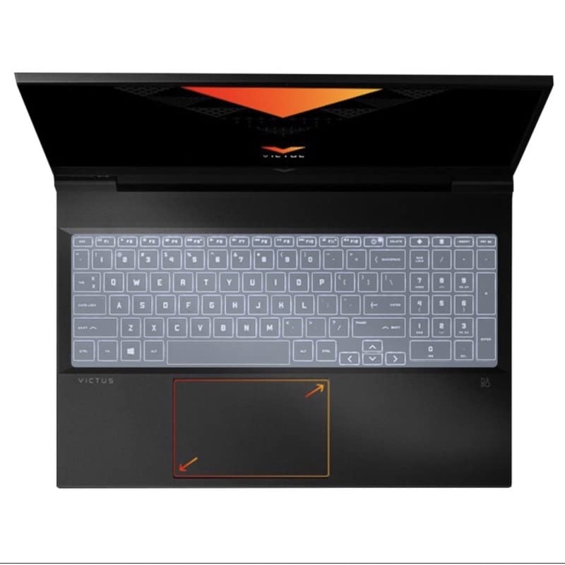 RAYA Silicone Keyboard Cover Protector for HP Victus 15 [ 15-FA 15-FB ...