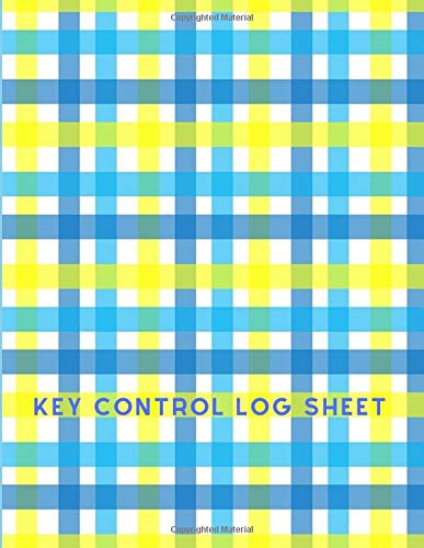 Buy Key Control Log Sheet: Large Key Access Control Management Logbook ...