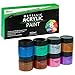 Amazon.com: U.S. Art Supply 8 Color Metallic Acrylic Paint Jar Set ...