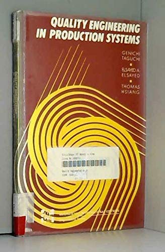 Quality Engineering in Production Systems: Genichi Taguchi ...