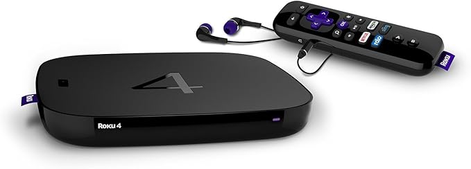 Amazon.com: Roku 4 | HD and 4K UHD Streaming Media Player with Enhanced ...