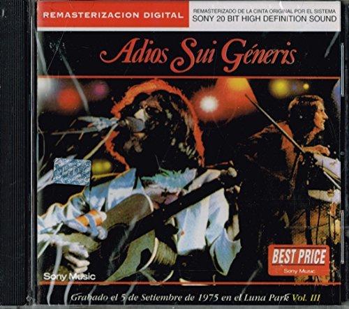 Adios Sui Generis V.3 - Amazon.com Music
