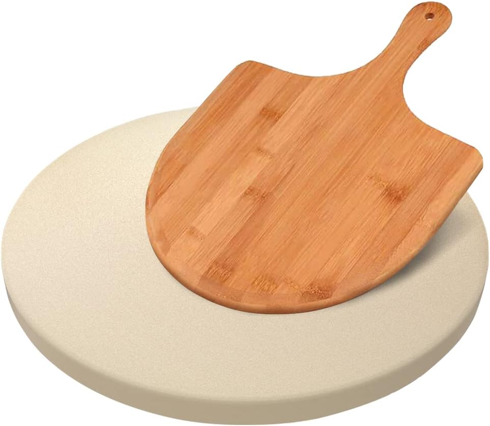 Amazon.com: LifeSmart Pizza Stone and Scraper 13 inches Ideal for ...