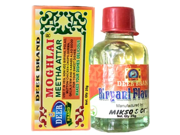 DEER BRAND MOGHLAI Meetha Attar Mitha + Mughlai Biryani Flavor Attar ...