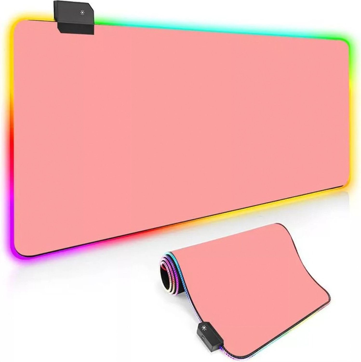 Mousepad Gamer LED RGB Tecido Antiderrapante Dobrável Resistente à Água ...