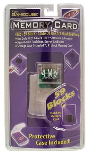 Amazon.com: GameCube 4MB Memory Card- Clear : Video Games