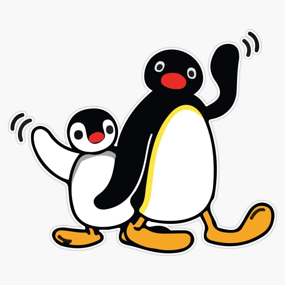 Amazon.com - Pingu Vinyl Waterproof Sticker Decal Car Laptop Wall ...