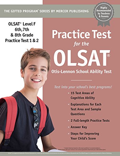 Practice Test for the OLSAT® (Grade 6, 7 & 8) Level F Otis-Lennon ...