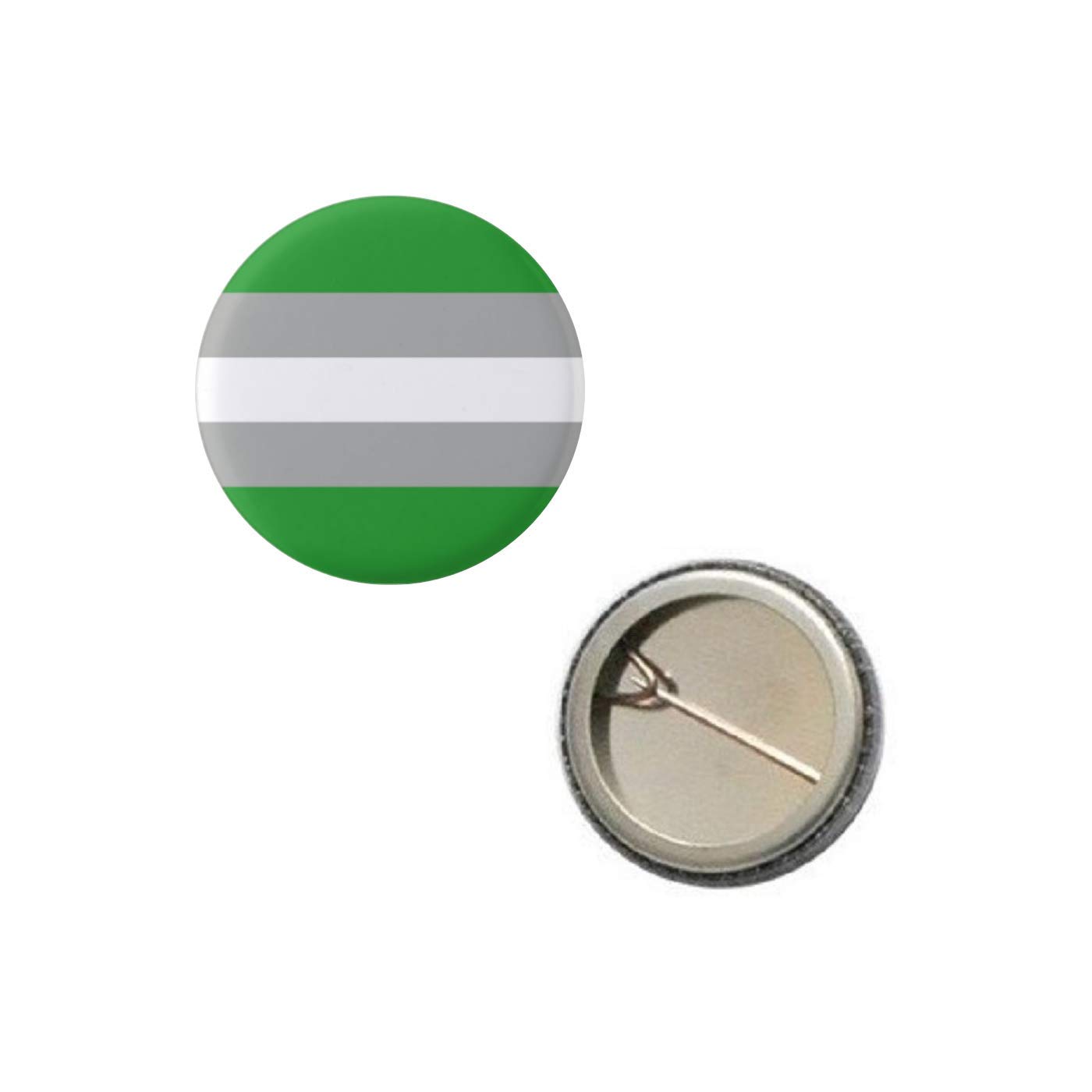 Amazon.com: Greyromantic Pride Flag Pin 1” Round Circle Shape Metal ...