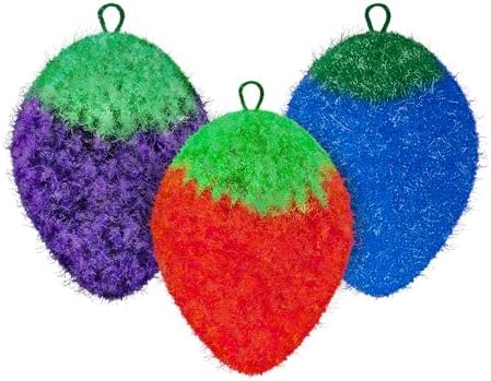 Amazon.com: Kenning 16 Pcs Fruit Dish Scrubber Non Scratch Dish Washing ...