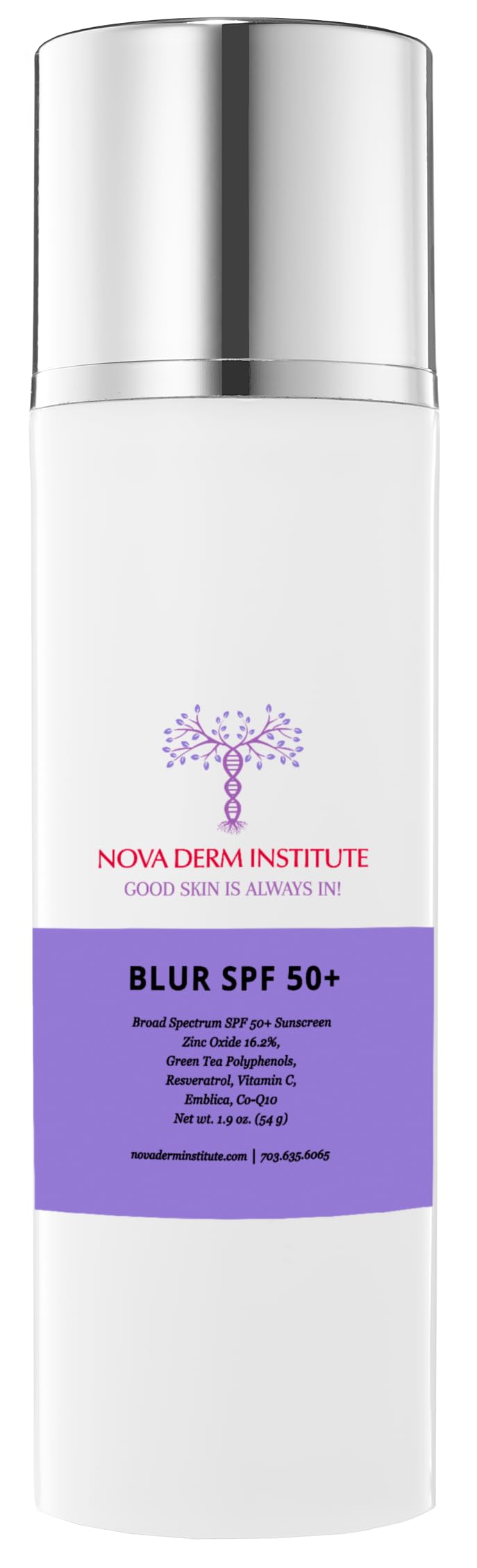 Amazon.com: NOVA DERM INSTITUTE Blur It Up SPF 50 UV Sunscreen Defence ...