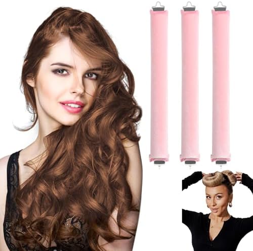 Amazon.com : Kitsch Satin Heatless Curling Set - Overnight Curlers for ...