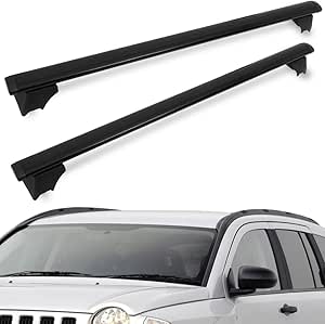 Amazon.com: ECCPP Black Roof Rack Cross Bar Luggage Cargo Carrier Rails ...