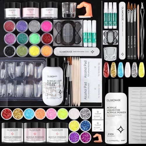 Amazon.com: Morovan Acrylic Nail Kit with Drill - Professional Nail Set ...