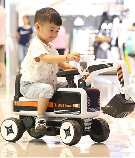 Young Wheels 3 in 1 Ride On Toy Kids Ride-On Excavator for Baby with ...