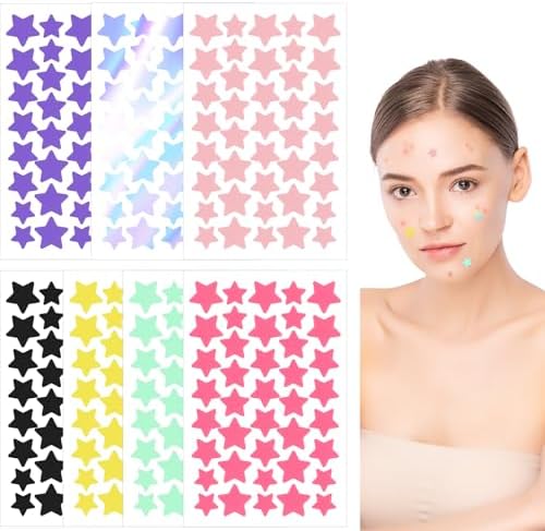 Amazon.com: Sibba 280 Pcs Face Pimple Patches Cute Star Zit Covers ...