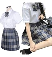 Amazon.co.jp: [NIUKACOS] 制服 コスプレ 女子高校生 スカート シャツ