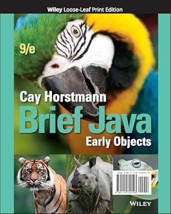 Brief Java: Early Objects: Horstmann, Cay S.: 9781119740193: Amazon.com ...