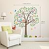 Decowall DML-1502 Large Scroll Tree & Animals Peel and Stick Nursery ...