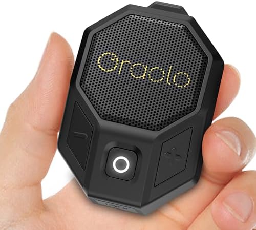 Clip-On Portable Speaker - Oraolo Wearable Speaker with Bluetooth 5.4 ...