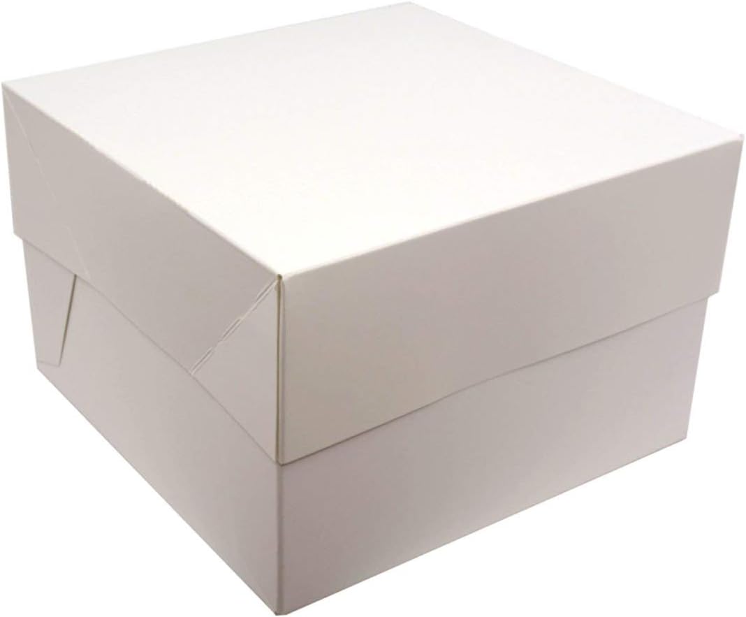 Reynards White SQUARE Cake BOXES - PACKS OF 5 - perfect for ...