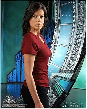 Stargate: Atlantis Torrie Higginson as Dr. Elizabeth Weir Standing by ...