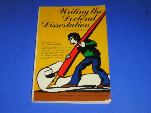 Writing the Doctoral Dissertation: Gordon B. Davis: Amazon.com: Books