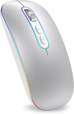 Bluetooth Mouse Slim Silent Wireless Mouse + USB Receiver Mice wireless ...