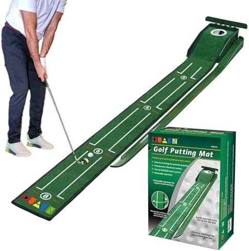 SAILESI Golf Putting Mat, Golf Putting Green Indoor Set, 8 Feet Putting ...