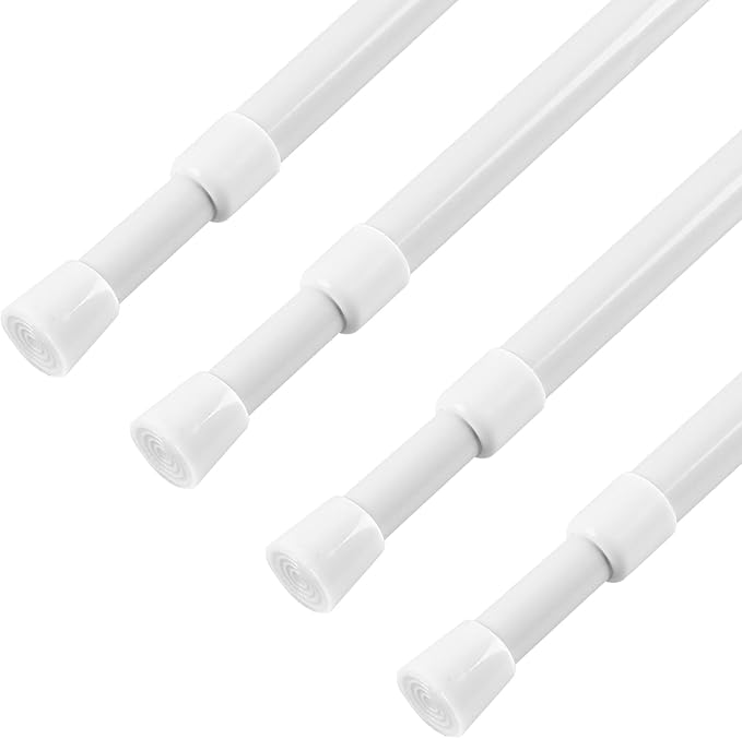 Amazon.com: KXLife 4 Pcs Spring Tension Curtain Rod Adjustable 28 to 40 ...