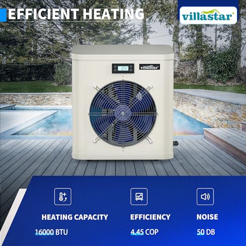 villastar Pool Heater for Above Ground Pool, Pool Heater for Inground ...