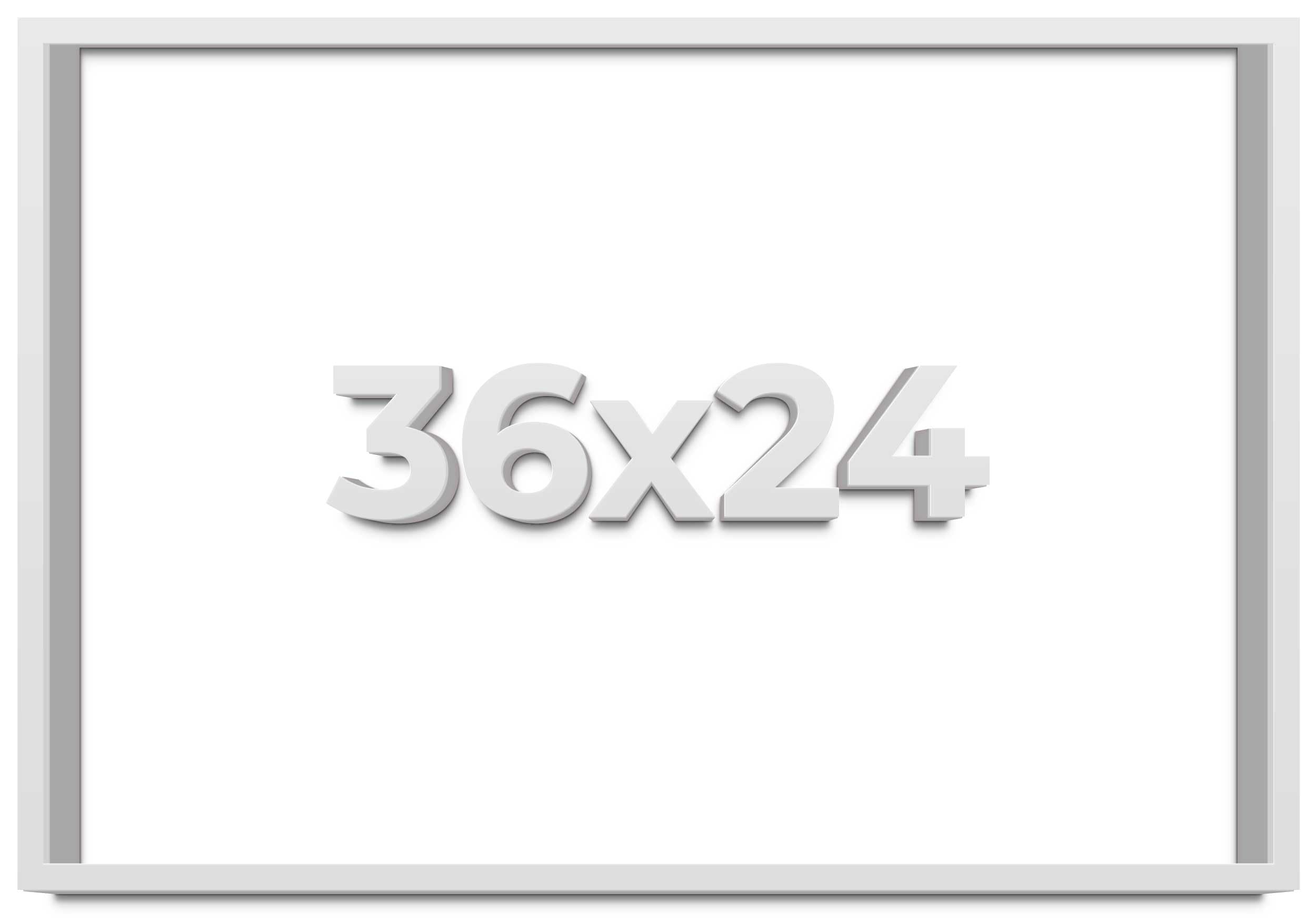 Amazon.com - 36x24 White Shadowbox Frame - Shadow Box Frame Interior ...