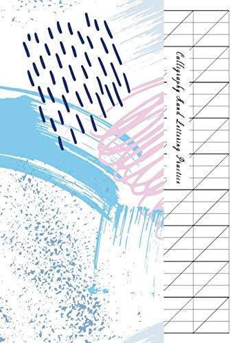 Calligraphy Hand Lettering Practice: Slant Graph Paper Grid Blank Lined ...