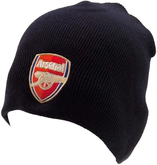 Arsenal FC Official Product Beanie Hat Navy Club Crest Embriodery New ...