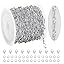 Amazon.com: KYUNHOO 5 Meters Flat Circle Chain Roll Silver Jewelry ...