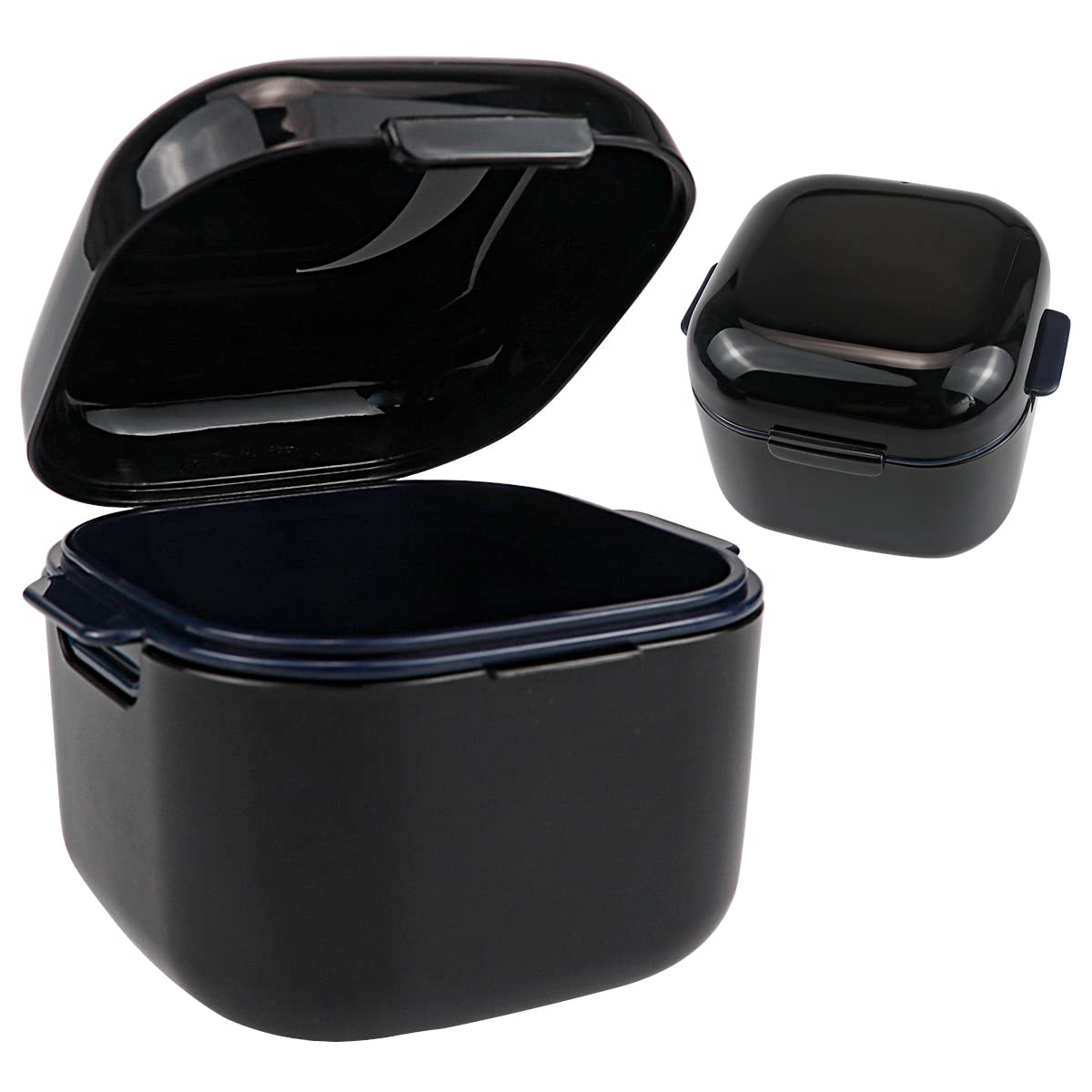 Amazon.com : Denture Soak Container, Portable Denture Bath Box Cup, No ...