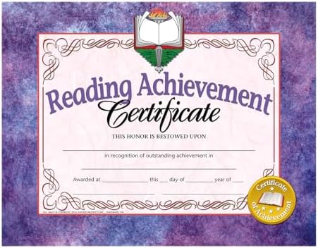 Amazon.com : Flipside Products Reading Achievement Certificate ...