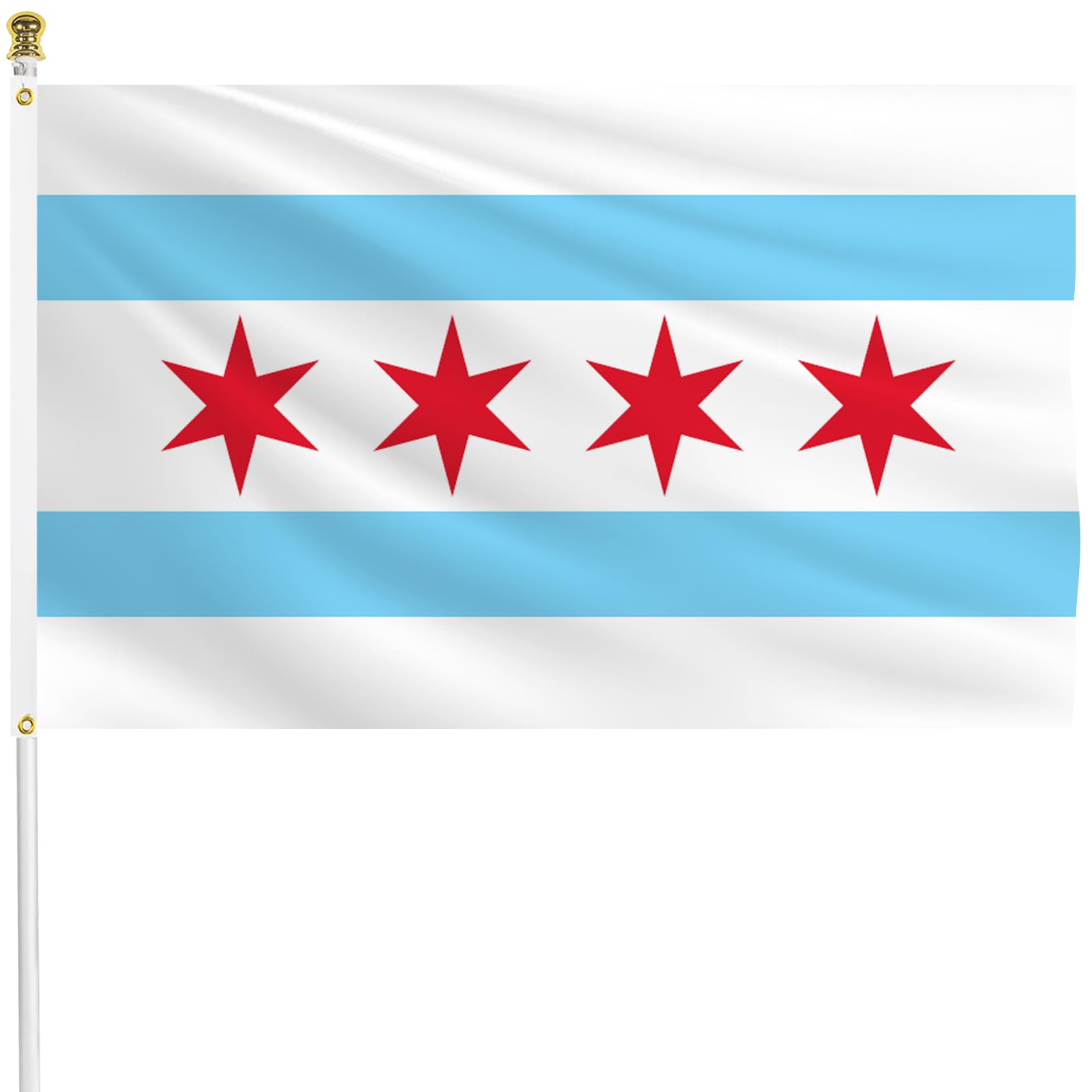 Bandeira Oficial De Chicago