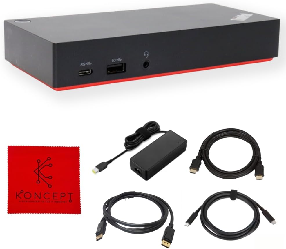 Amazon.com: Lenovo ThinkPad USB-C UltraDock With 90W 2 Prong AC Adapter ...