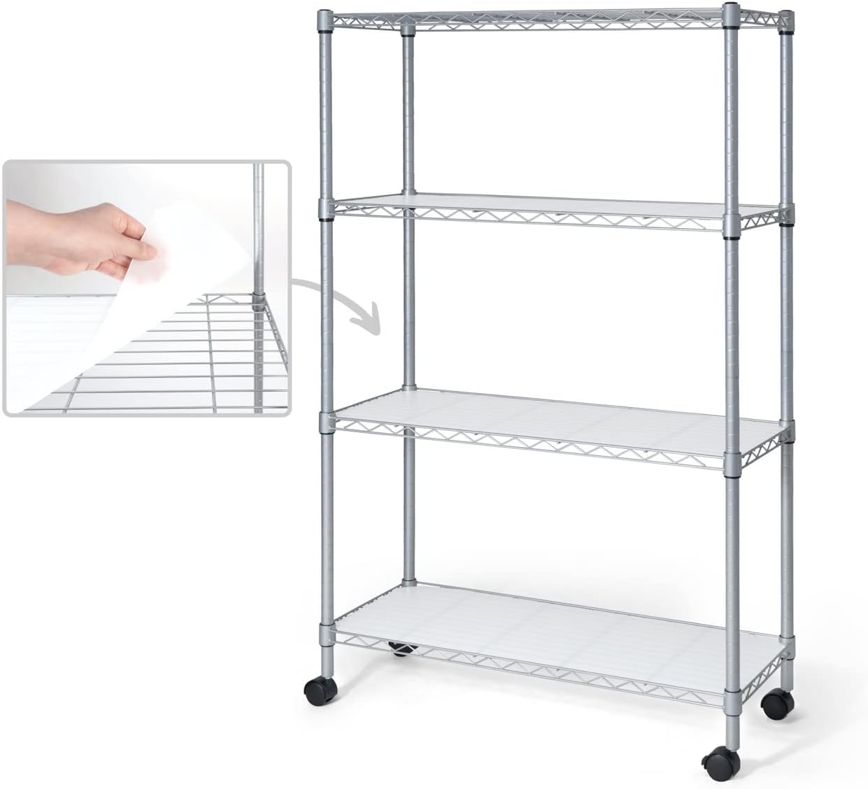 Amazon.com: Fencer Wire NSF Adjustable Height Wire Shelving w/Liner ...