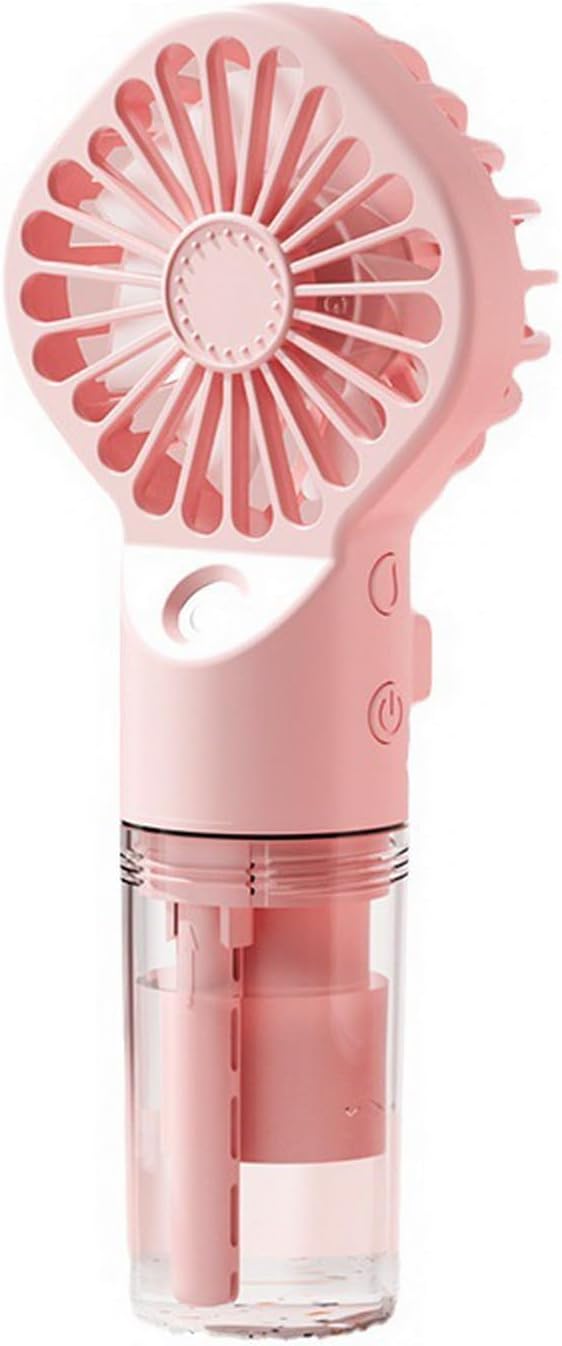 Amazon.com: Handheld Mini Fan With Water Spray Misting Adjustable 4 ...