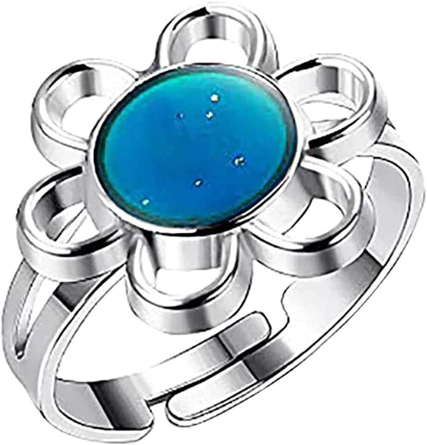 Amazon.com: Color-Changing Love Emotion Ring - Women's Mood Ring with ...