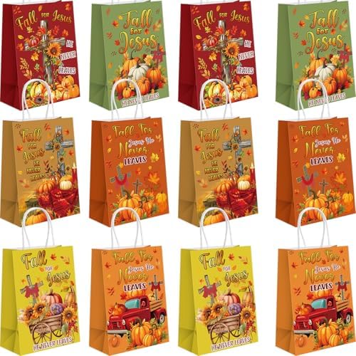 Amazon.com: Affrolling 48 Pcs Fall for Jesus Party Bags Thanksgiving ...