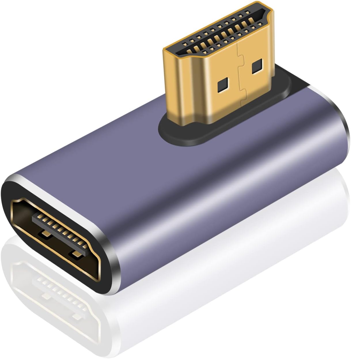 Poyiccot 8k HDMI Extender, HDMI 2.1 90 Degree Adapter, Right Angle HDMI ...