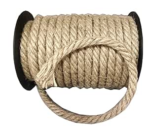 3A Featuretail Natural Colour Jute Thread Twisted8 mm Hemp Rope Cord ...