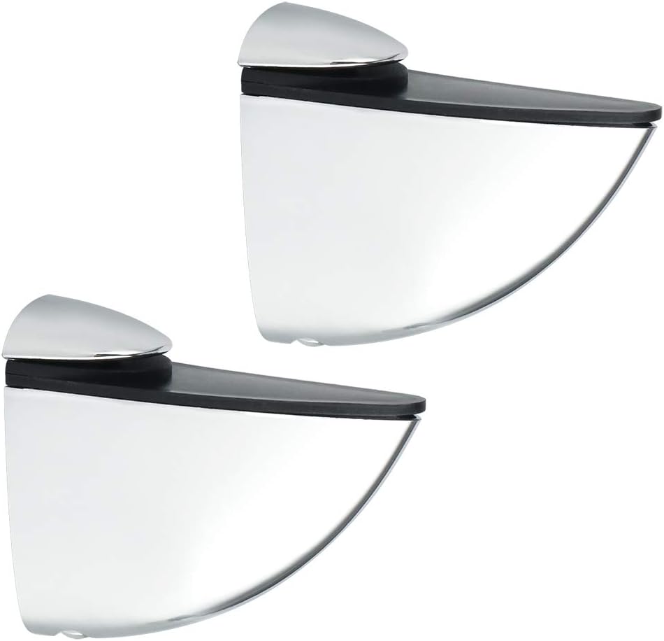 Amazon.com: Glass Shelf Brackets , Adjustable 2PCS WoodFloating Shelf ...
