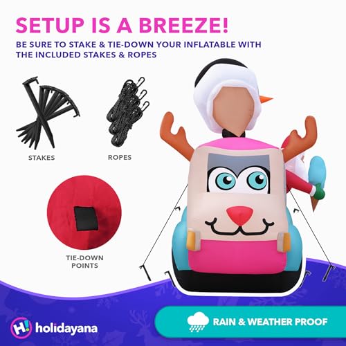 Snapklik.com : Holidayana Christmas Inflatables Large 8ft Tall Santa ...