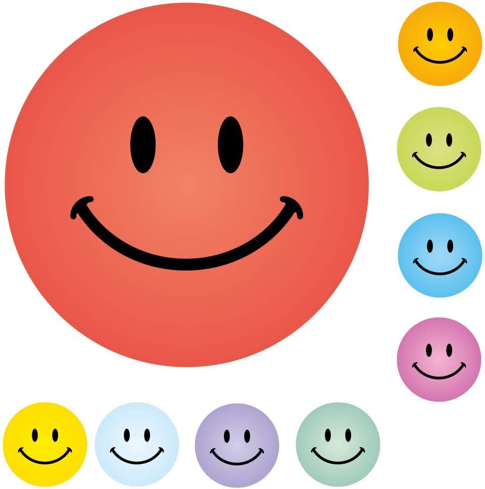 School Stickers Smiley Faces Mix-Coloured Stickers – TopToy