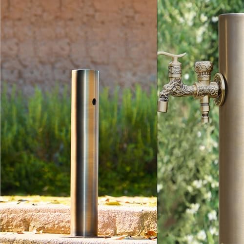 Amazon.com: Freestanding Stainless Steel Water Column with Faucet ...