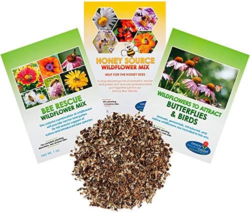 Amazon.com : Honey Source Wildflower Seeds Mix for Honey Bees - 4oz ...